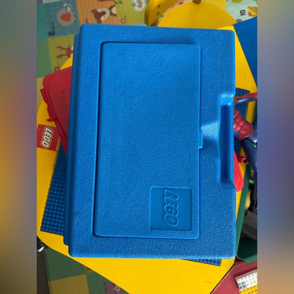 Lego | Toys | Lego Blue Hard Plastic Carrying Storage Case | Poshmark